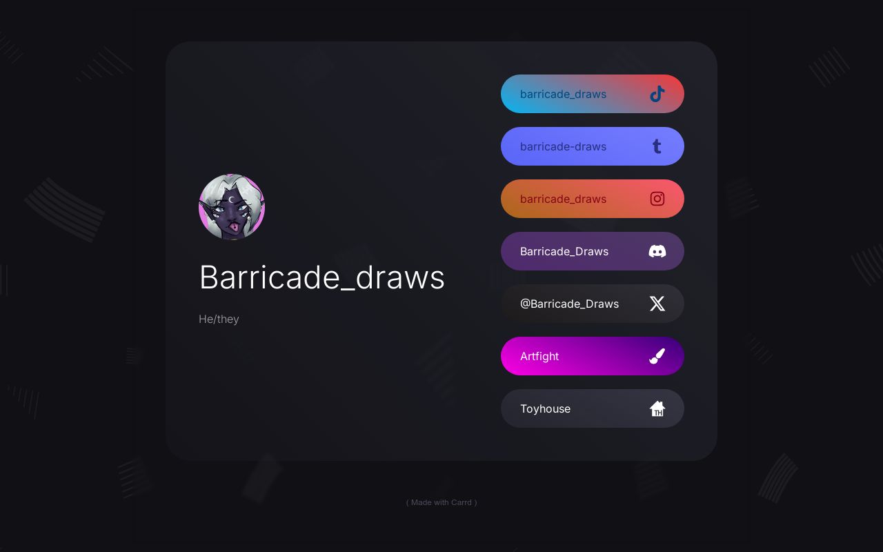 Barricade_draws' carrd
